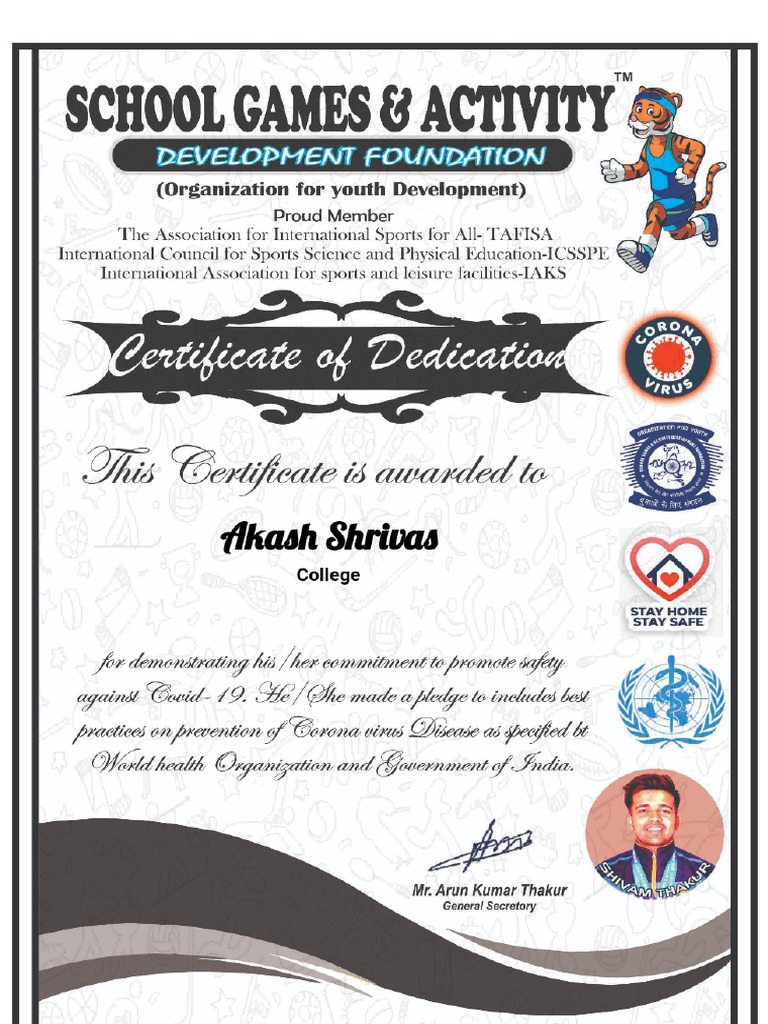 Pledge Certificate | PDF