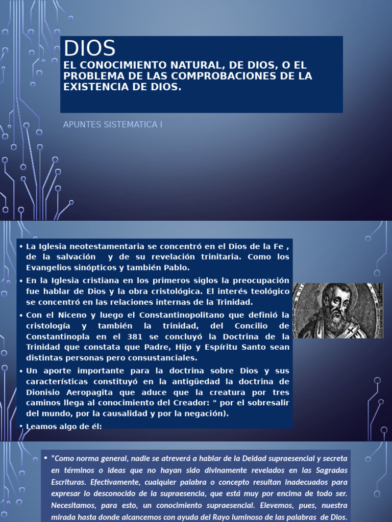Existencia y Conocimiento de Dios | PDF | Trinidad | Existencia