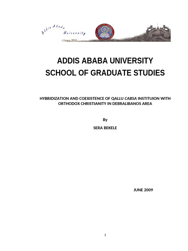 Qallu Cabsa Instituion With Orthodox Christianity | PDF ...