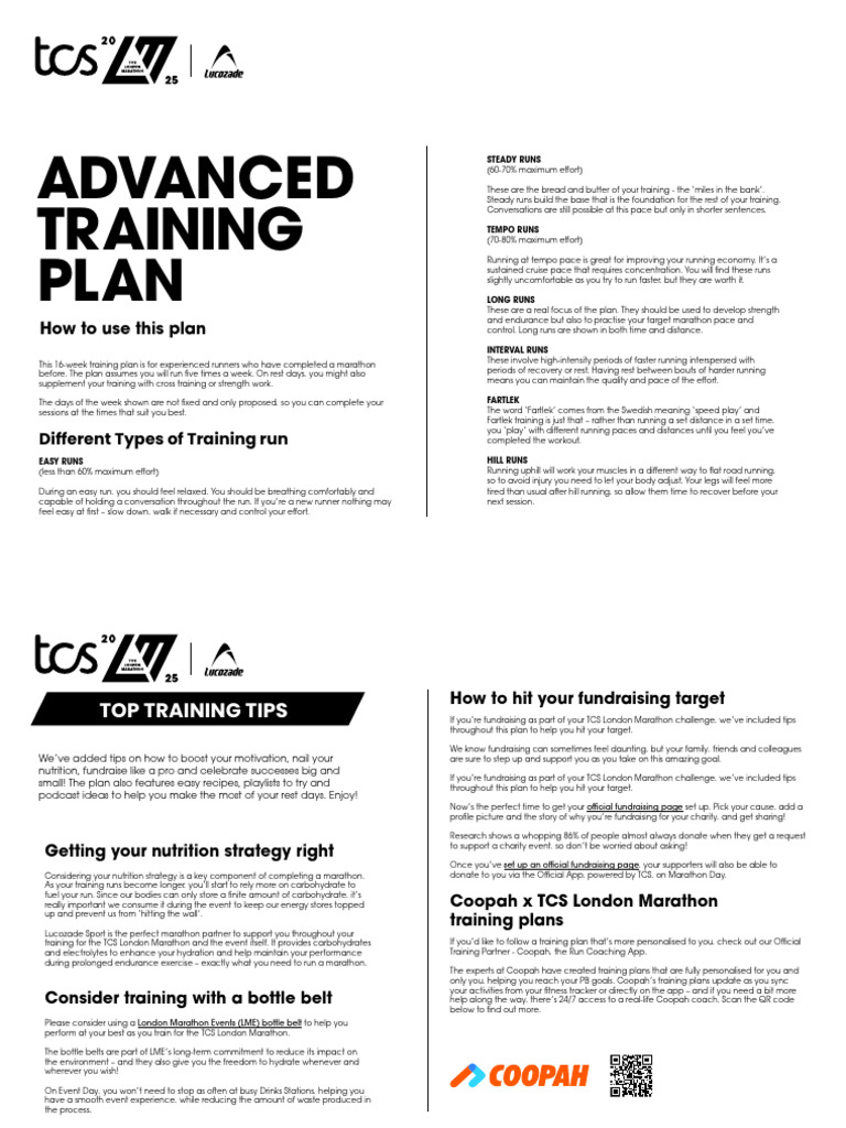 TCSLM2025 - Advanced Training Plan V3 | PDF