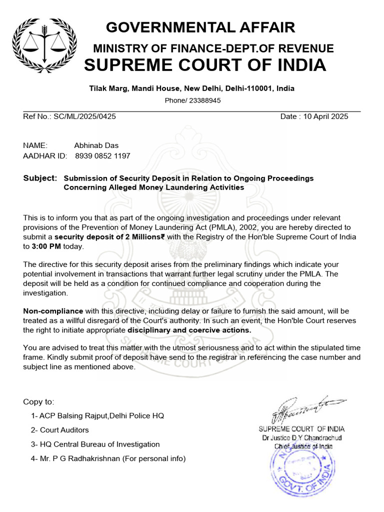 Security Deposit | PDF