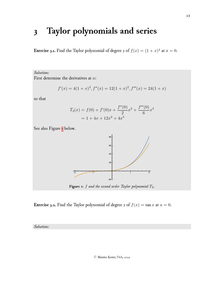 Taylor Polynomials and Series Exercises | PDF | Algebra | Discrete Mathematics