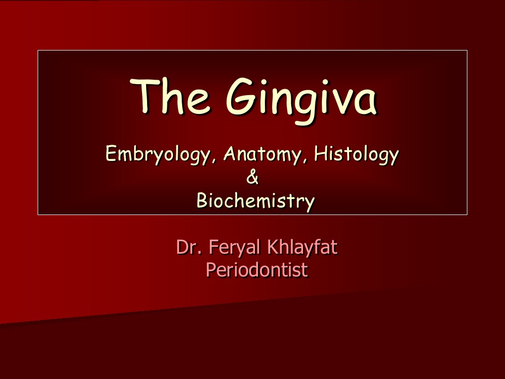 Anatomy and Histology of Gingiva | PDF | Epithelium | Mouth