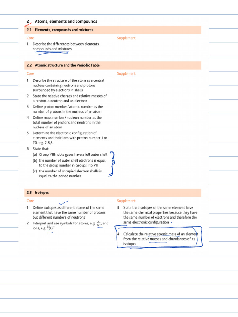 Atoms, Elements and Compounds Notes | PDF | Chemical Bond | Chemical ...