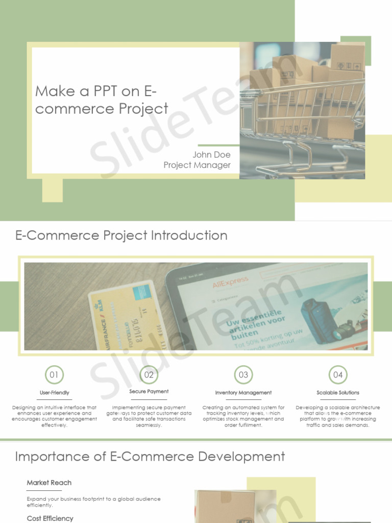 E-Commerce Project Overview and Strategies | PDF | E Commerce ...
