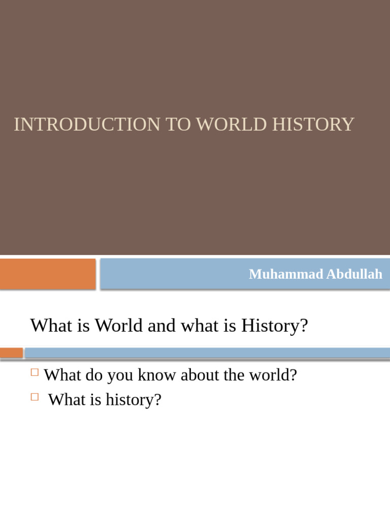 Introduction to World History Basics | PDF | Anno Domini | Common Era