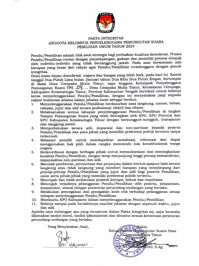 P - Integritas TPS 04 | PDF