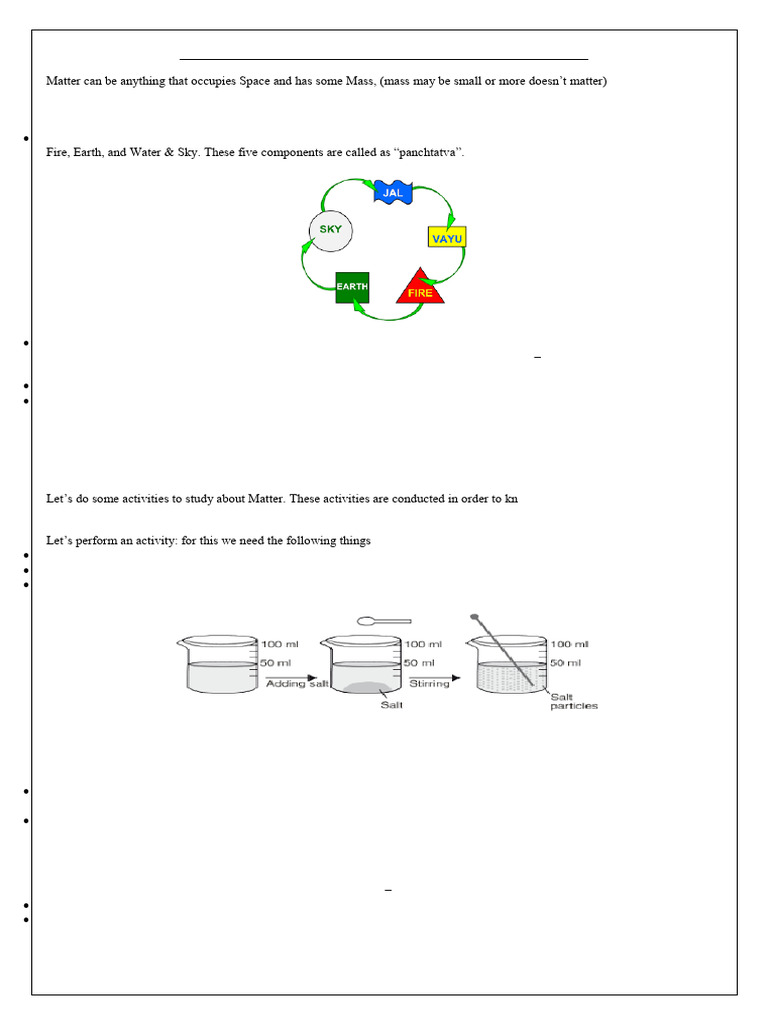 Matter in Our Surroundings, Class 9 Science Chapter 1 Notes | PDF ...