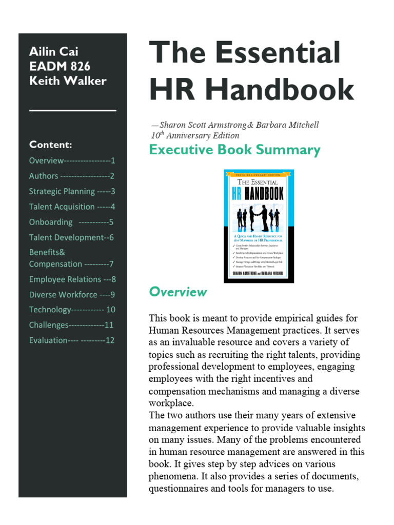 Essential HR Management Strategies | PDF | Employment | Strategic Planning