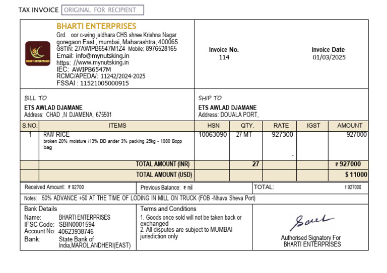114-sales_invoice-ETS_AWLAD_DJAMANE | PDF