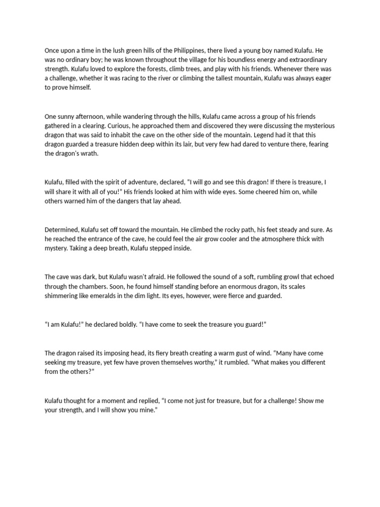 Kulafu | PDF | Courage | Dragon