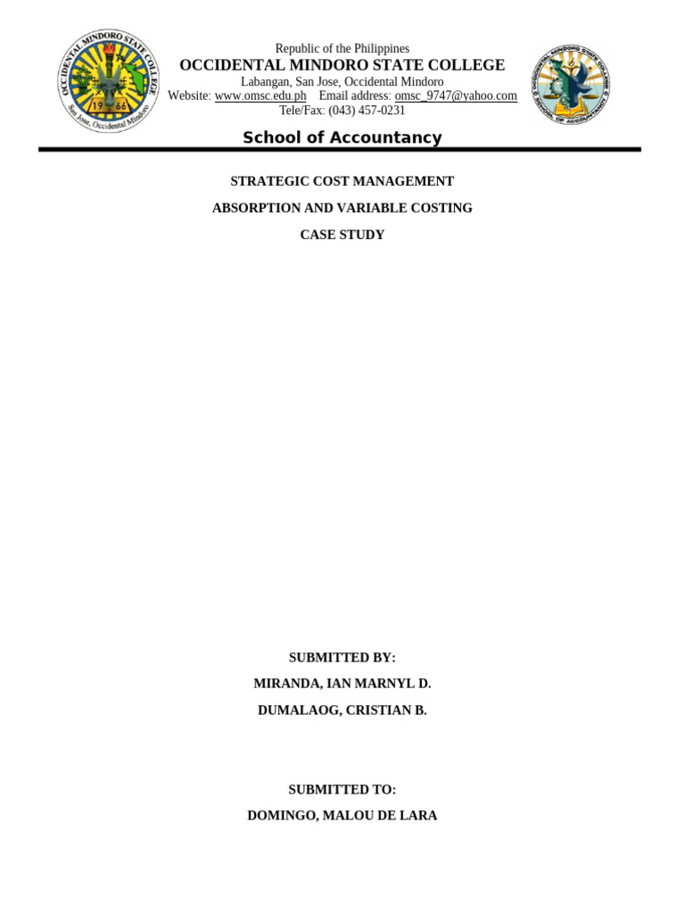 CVP Analysis Case Study | PDF | Net Income | Financial Economics