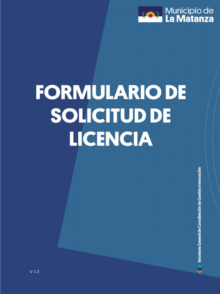 Instructivo Formulario Solicitud de Licencia (NUEVO!) | PDF