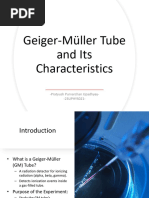Geiger Muller Tube Presentation | PDF