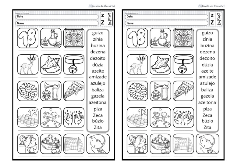 Letra Z - Imagens TPC | PDF