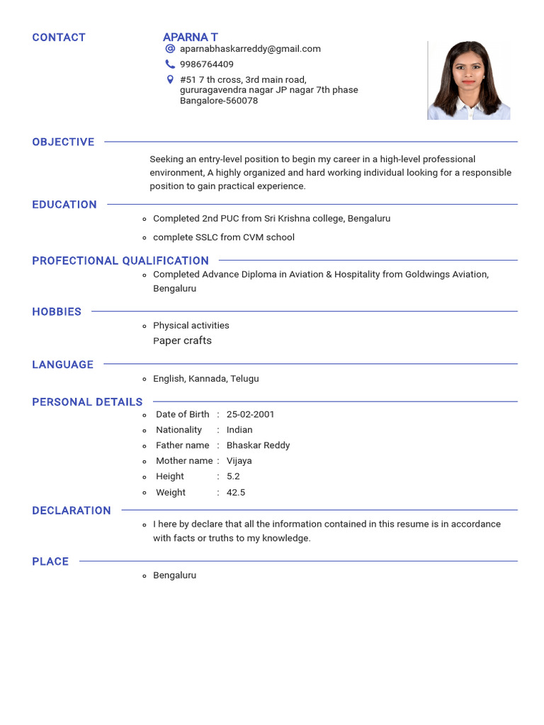 Aparna Resume | PDF
