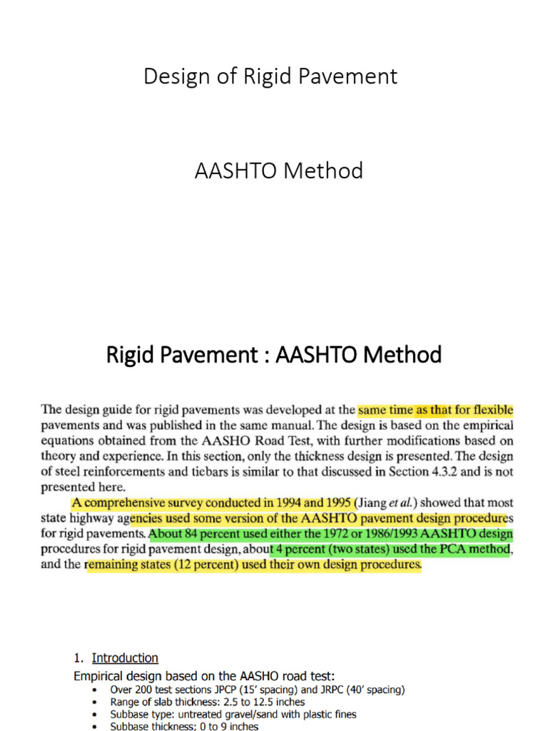 Lec 22-23 Rigid Aashto | PDF