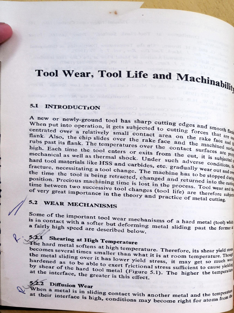 Tool Wear and Life Mechanisms | PDF | Wear | Applied And ...