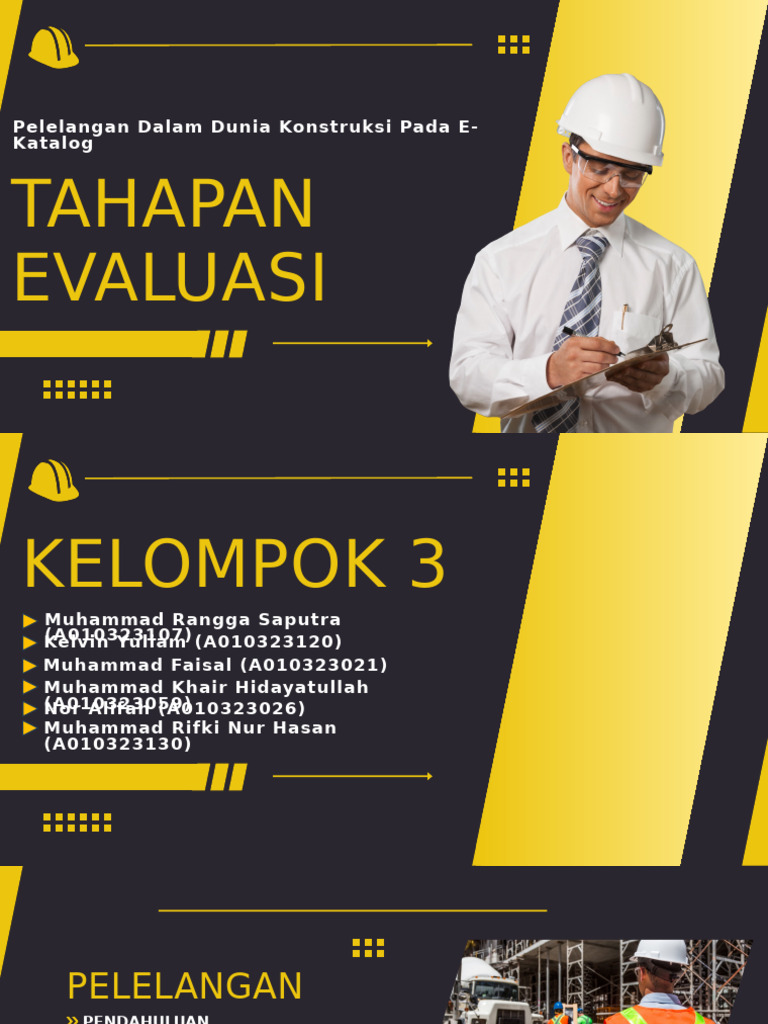 Presentation Konstruksi Pembangunan Modern Hitam & Kuning | PDF