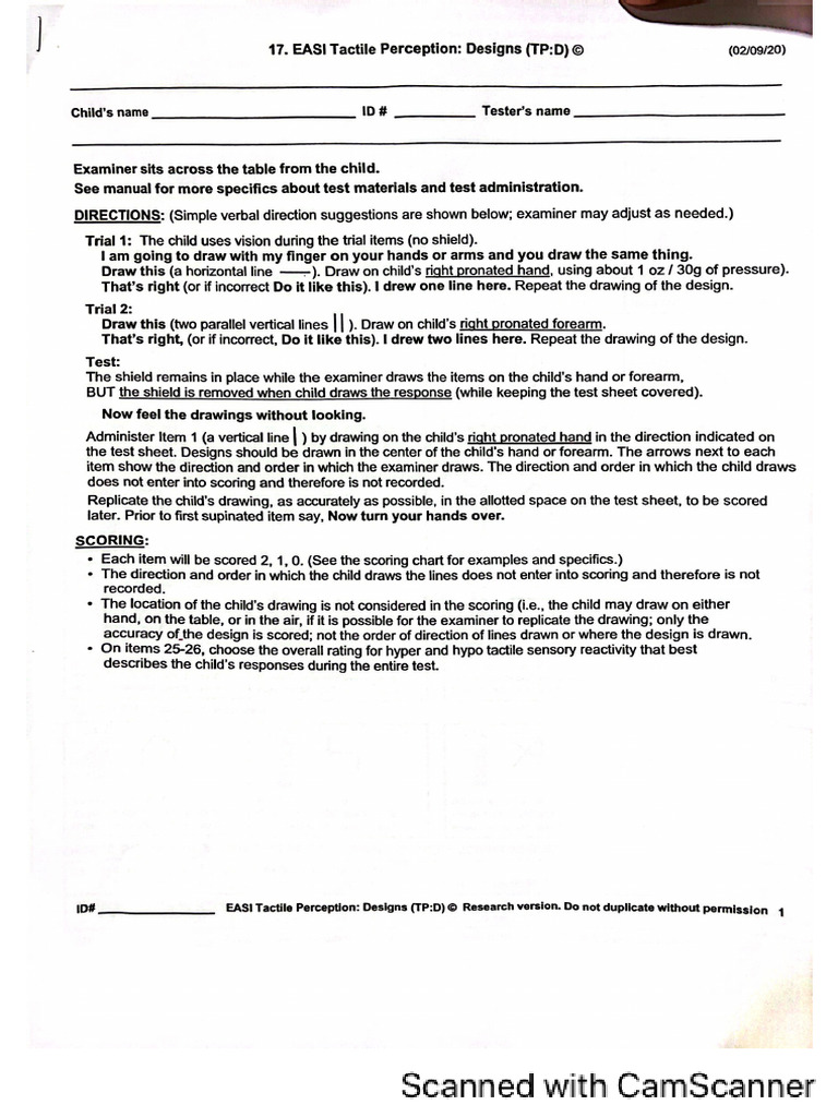 EASI Assessment 1 | PDF