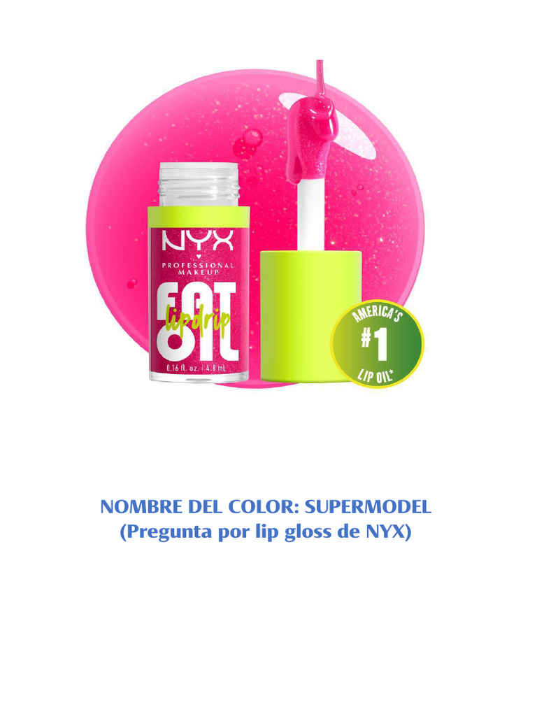 Nombre Del Color: Supermodel (Pregunta Por Lip Gloss de NYX) | PDF