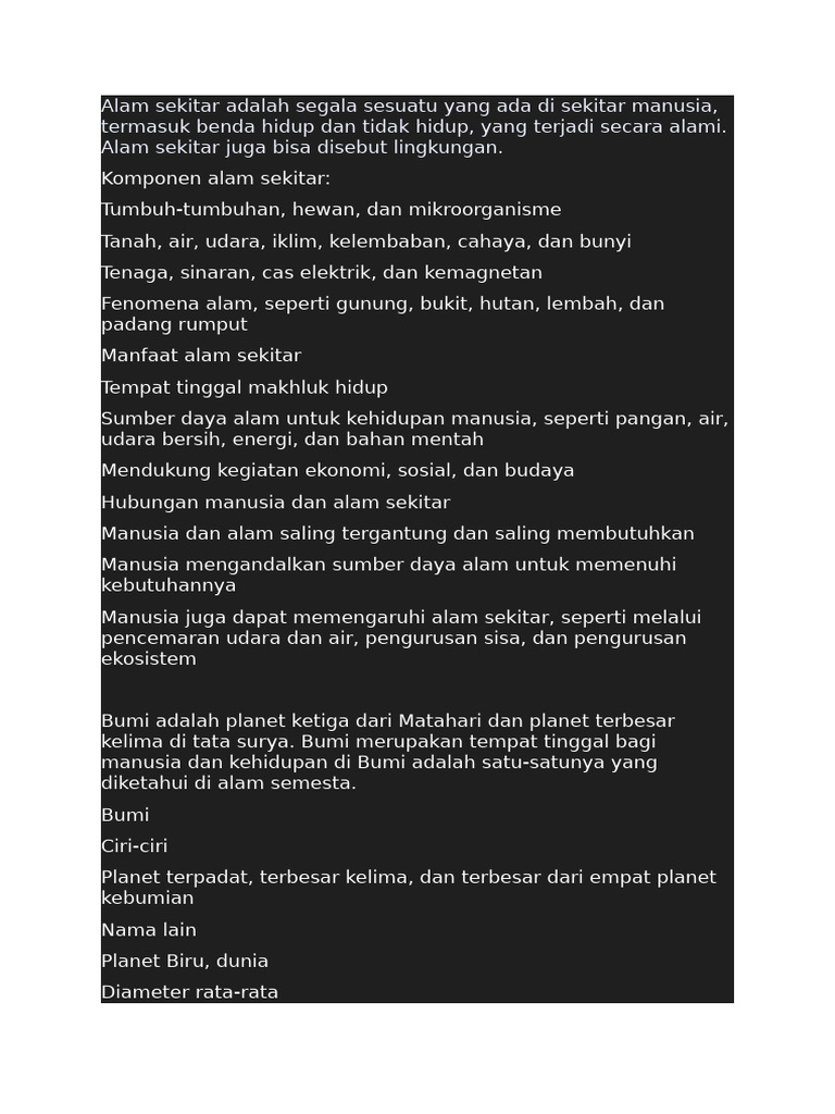 Alam Bumi | PDF