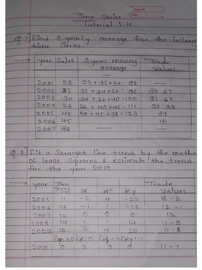 maths tutorial 4 | PDF