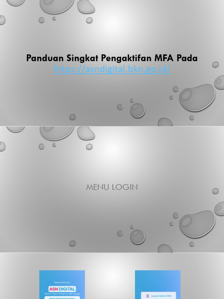 Panduan Singkat Pengaktifan MFA | PDF