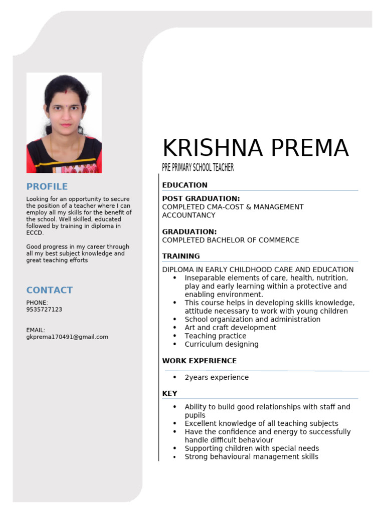 Prema Resume | PDF
