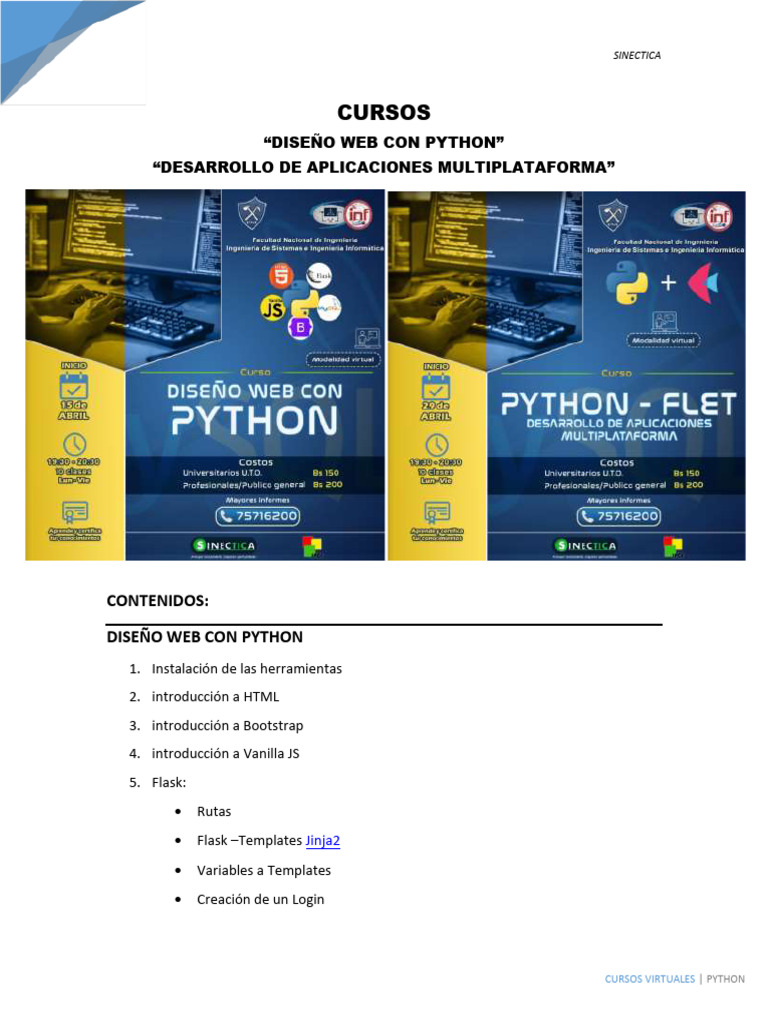 Cursos Python 2024 Abril | PDF | Informática