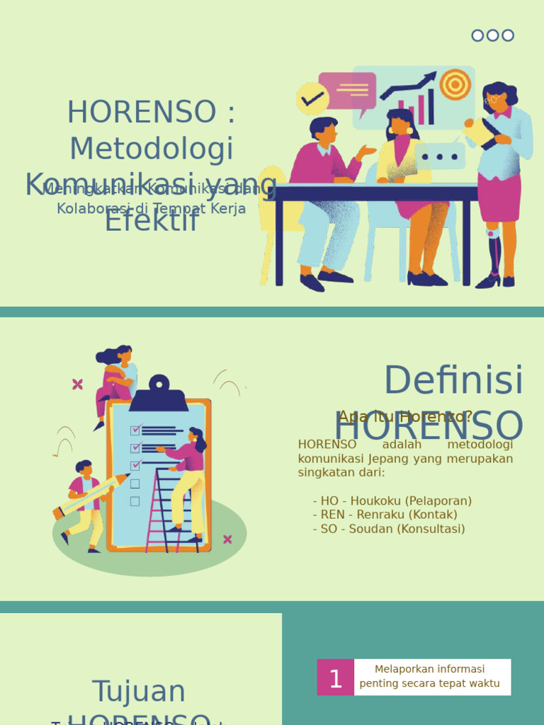 HORENSO Metodologi Komunikasi Yang Efektif | PDF