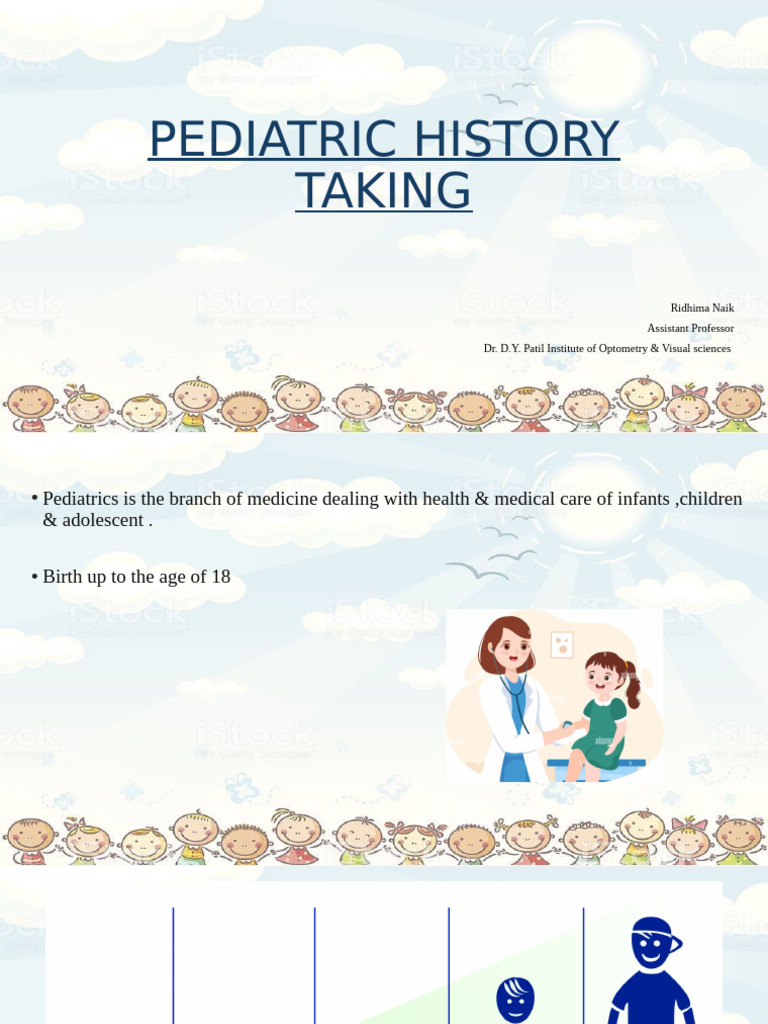 Pediatric History Taking | PDF | Genetic Disorder | Pregnancy