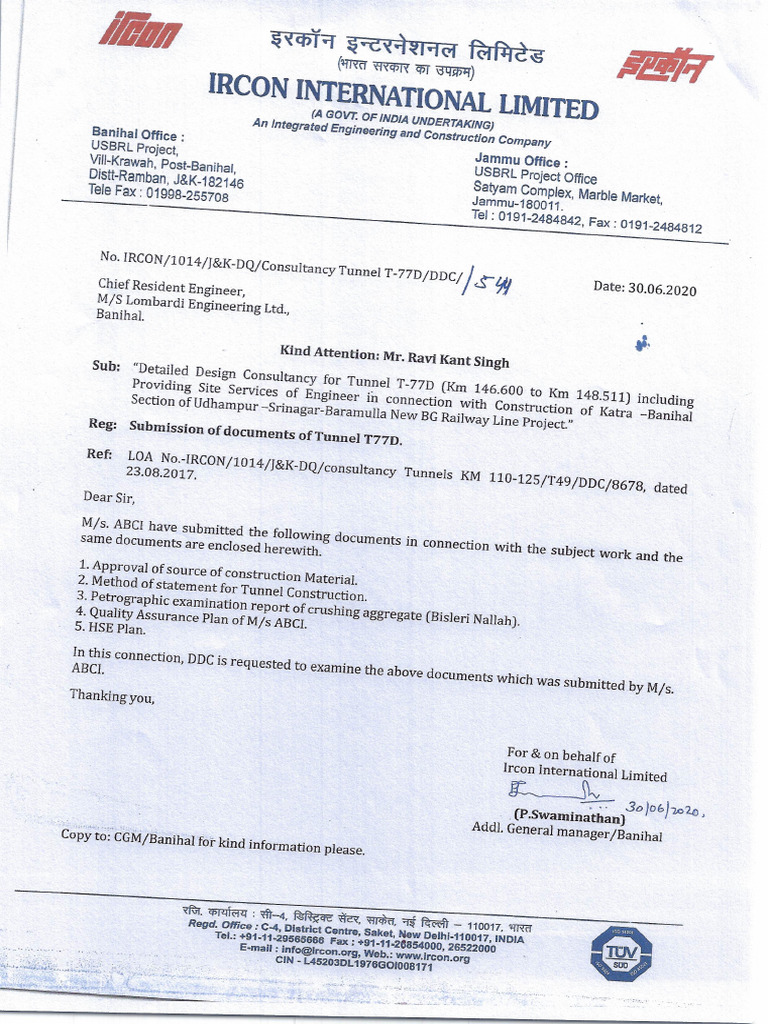 Material Approval ABCI | PDF