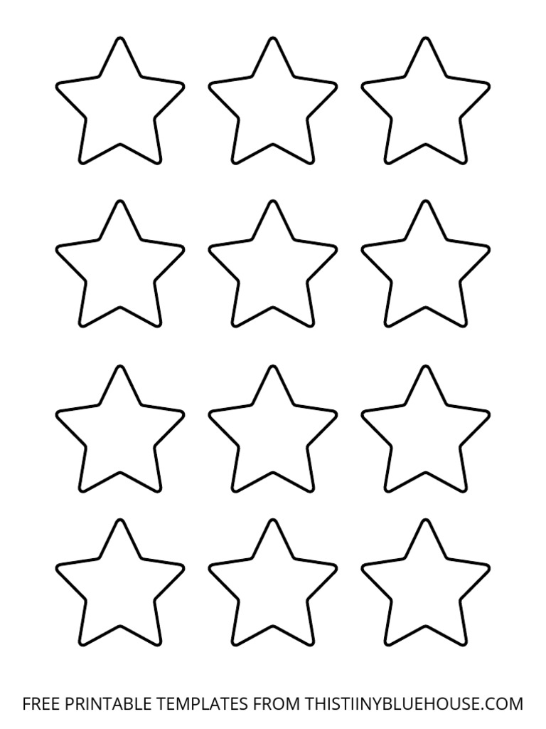Star Template 12 Extra Small | PDF