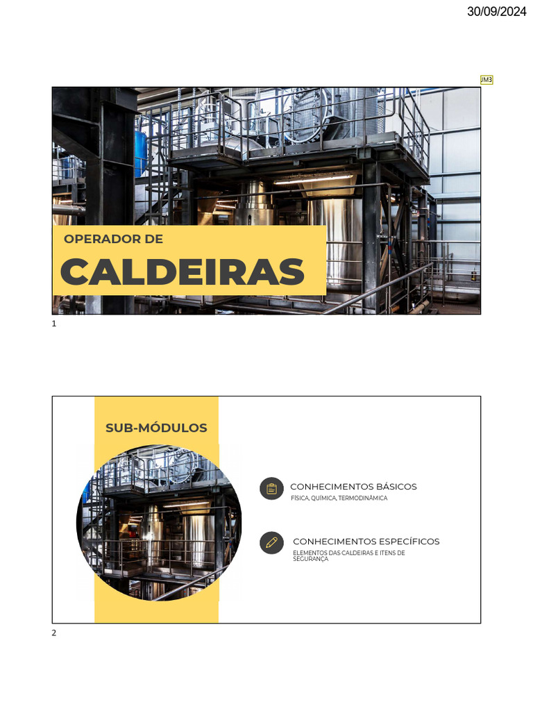 NR13 - Operador de Caldeiras - Fev 2024 | PDF | Caldeira | Calor