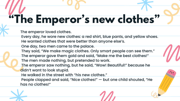 The Emperor's New Clothes Summary | PDF