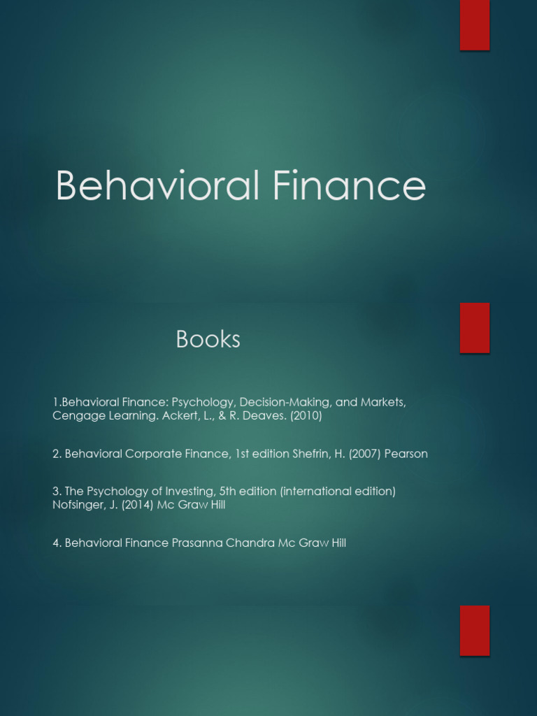 Behavioral Finance - Introduction | PDF | Behavioral Economics | Heuristic