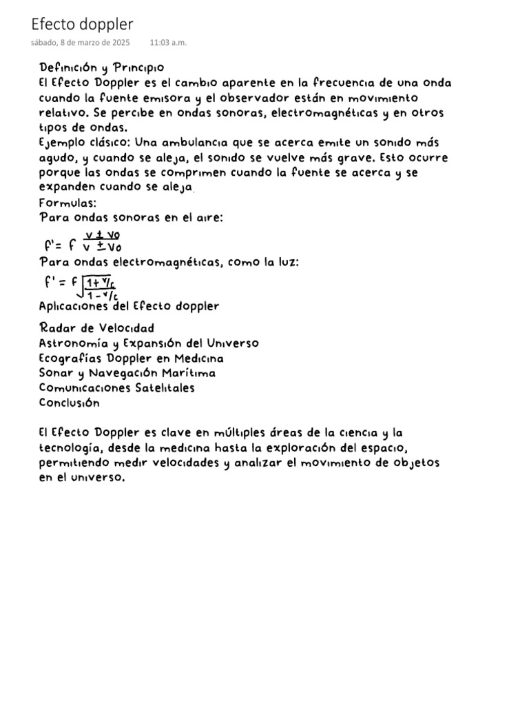 Efecto doppler | PDF
