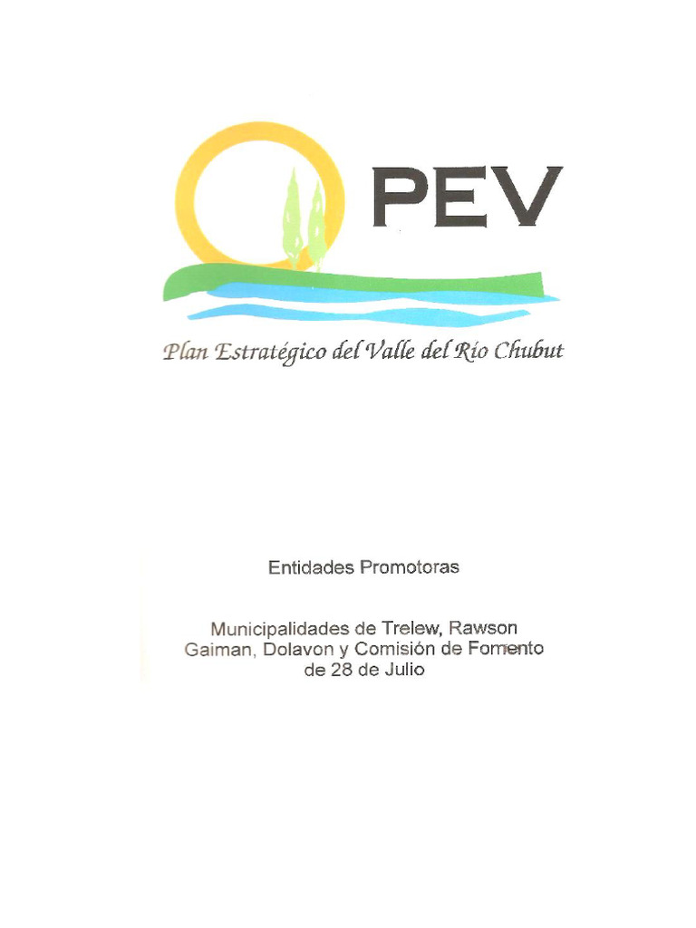 PEV - PLAN ESTRATEGICO DEL VALLE PEV 1999 | PDF | Turismo | Planificación estratégica