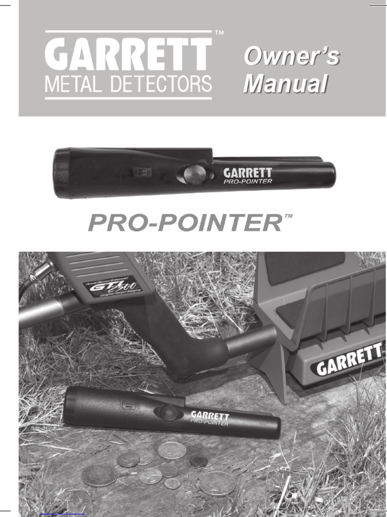 Garrett Pro-Pointer User Manual | PDF | Metal Detector | Rechargeable ...
