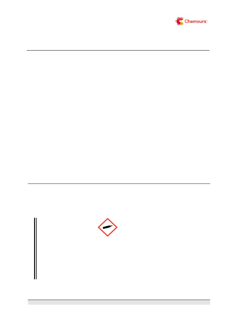HCFC-141b Presurizado NF Chemours MSDS GHS | PDF | Química