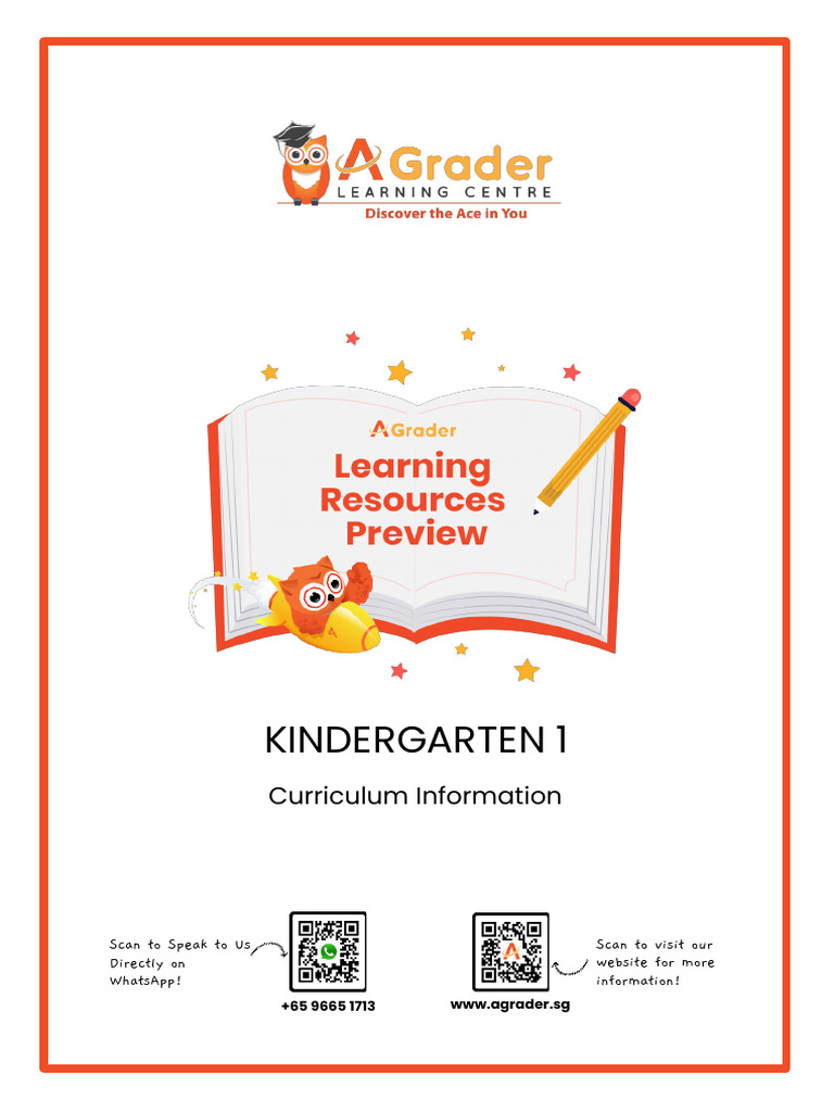K1 AGrader Learning Resources Preview | PDF | Curriculum | Subtraction