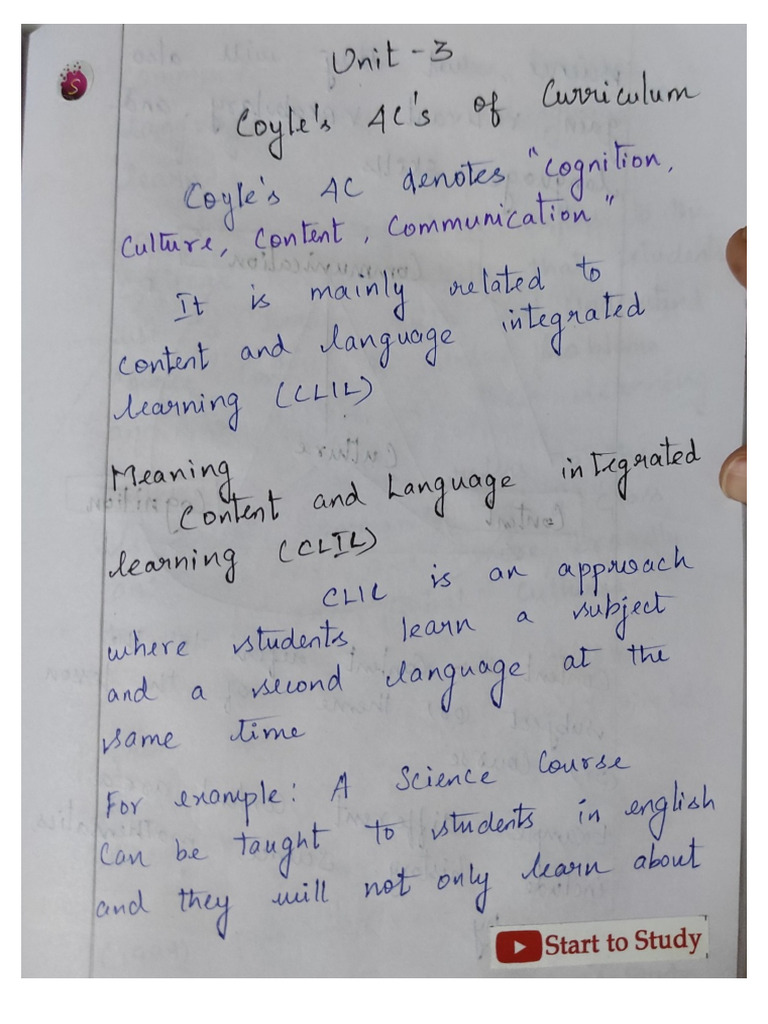 Coyle's 4c's of Curriculum | PDF