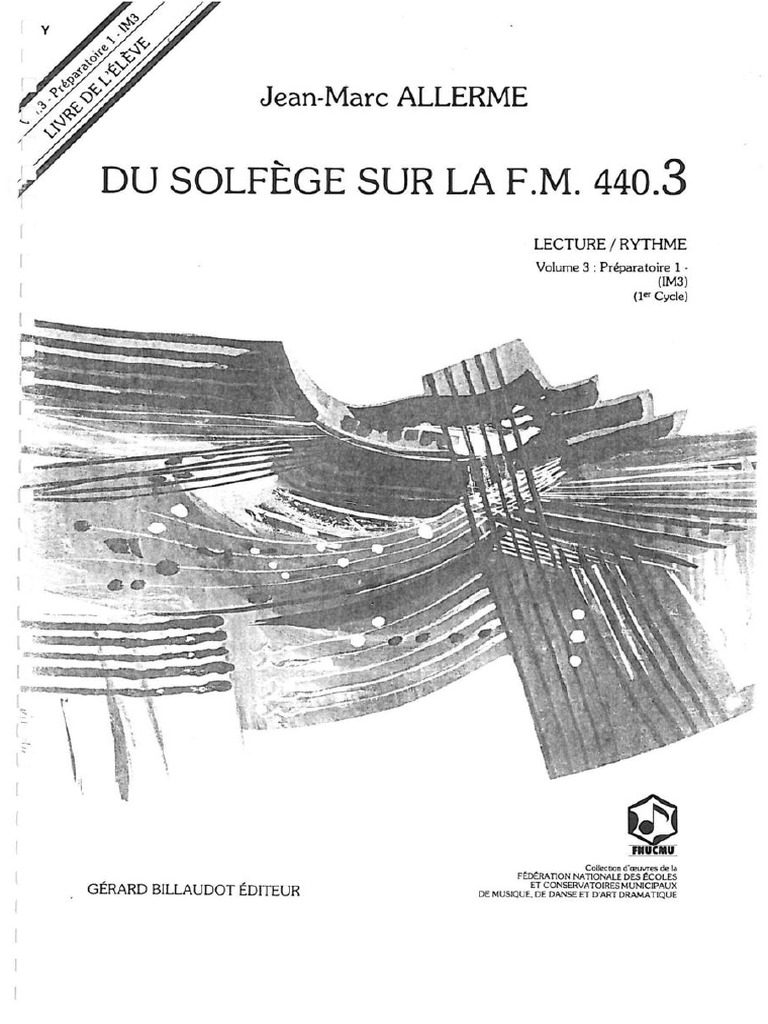 Du Solfege Sur La FM 3 PDF Free | PDF