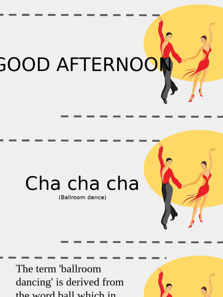 Cha-Cha Dance: Characteristics & Steps | PDF