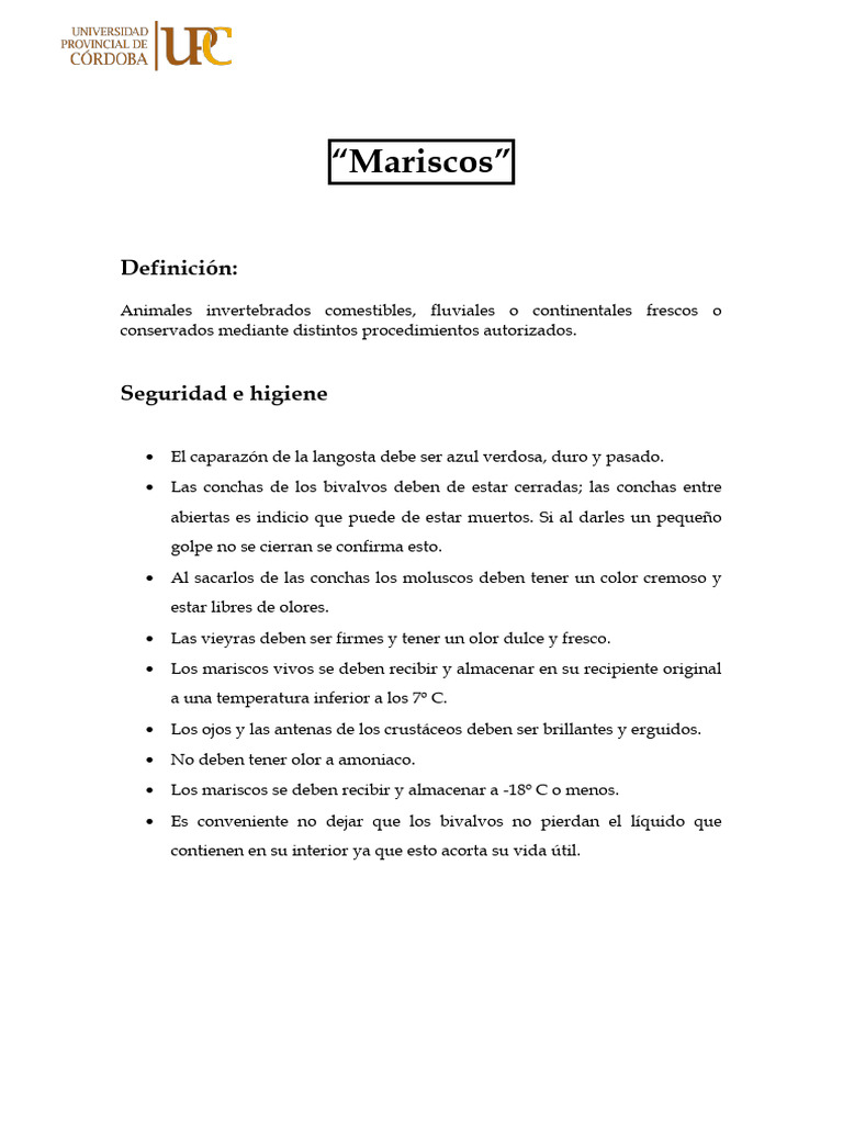 Diferencias entre moluscos y crustáceos | PDF | Mariscos | Moluscos
