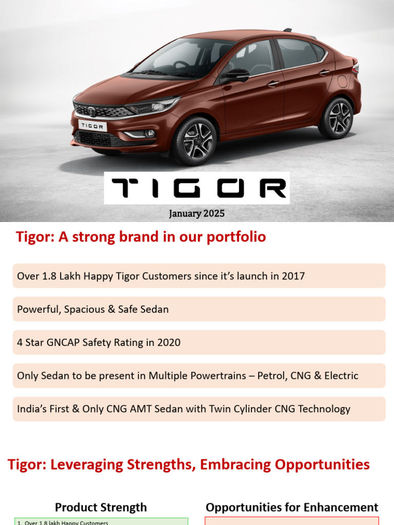 Tigor PV 2025 With Competetion | PDF | Car Body Styles | Sedans