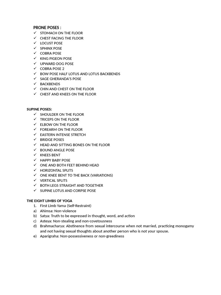 yoga assignment | PDF