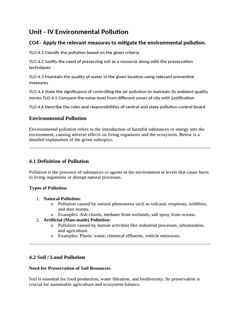 Overview of Environmental Pollution | PDF | Water Pollution | Pollution