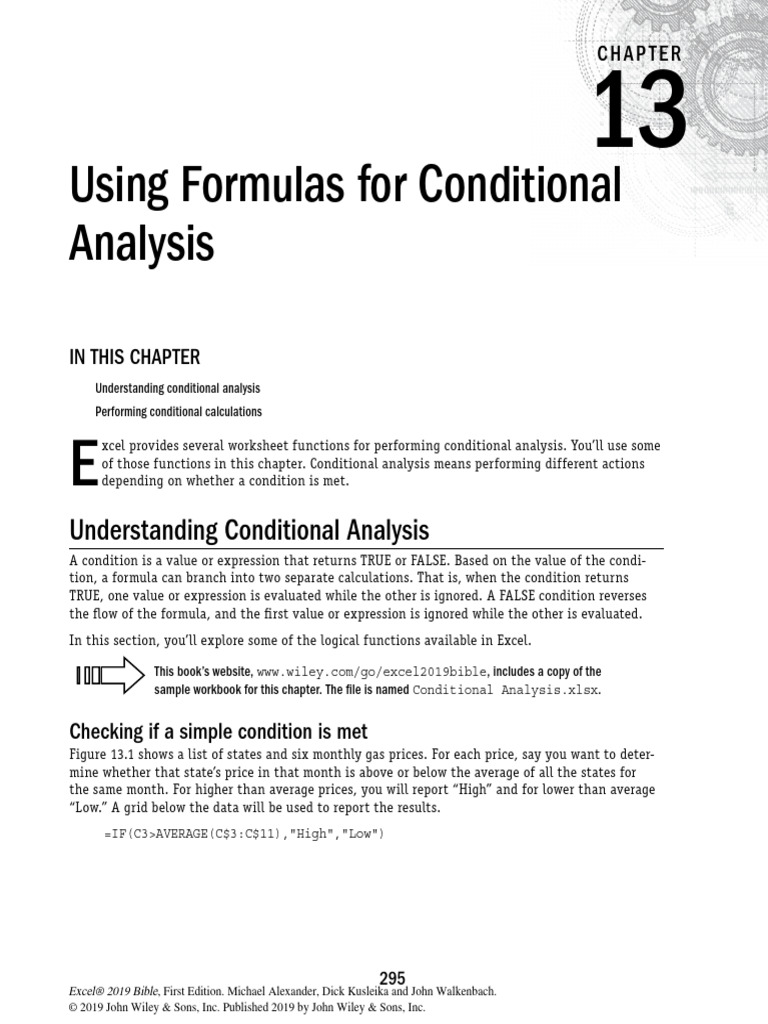 16 Cap 13 Uso de Fórmulas para El Análisis Condicional | PDF | Function ...